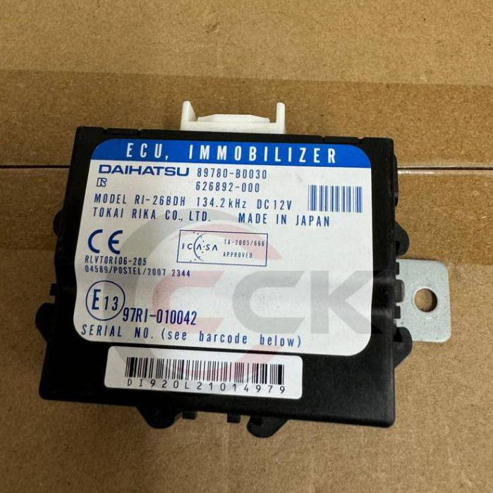 USED 89780-B0030 TOYOTA AVANZA F601 F602 / RUSH F700 IMMOBILIZER ECU ...