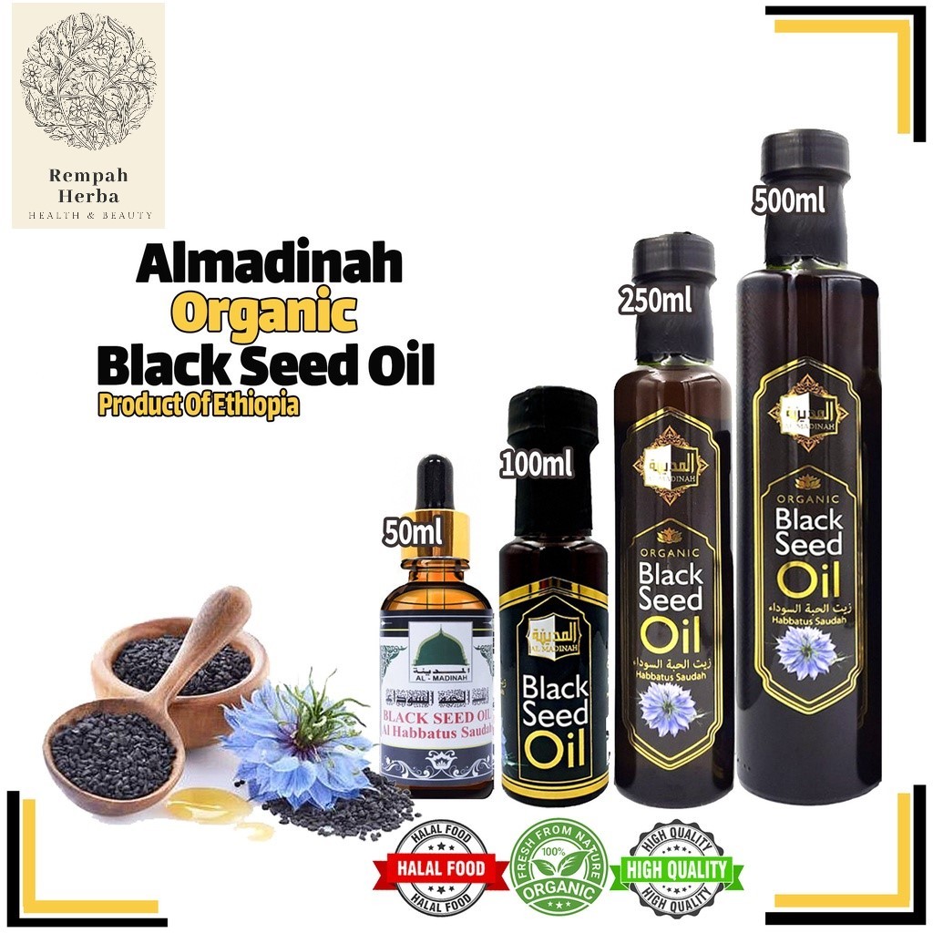 AL MADINAH ORGANIC BLACK SEED OIL | MINYAK HABBATUS SAUDA ORGANIK FROM ...