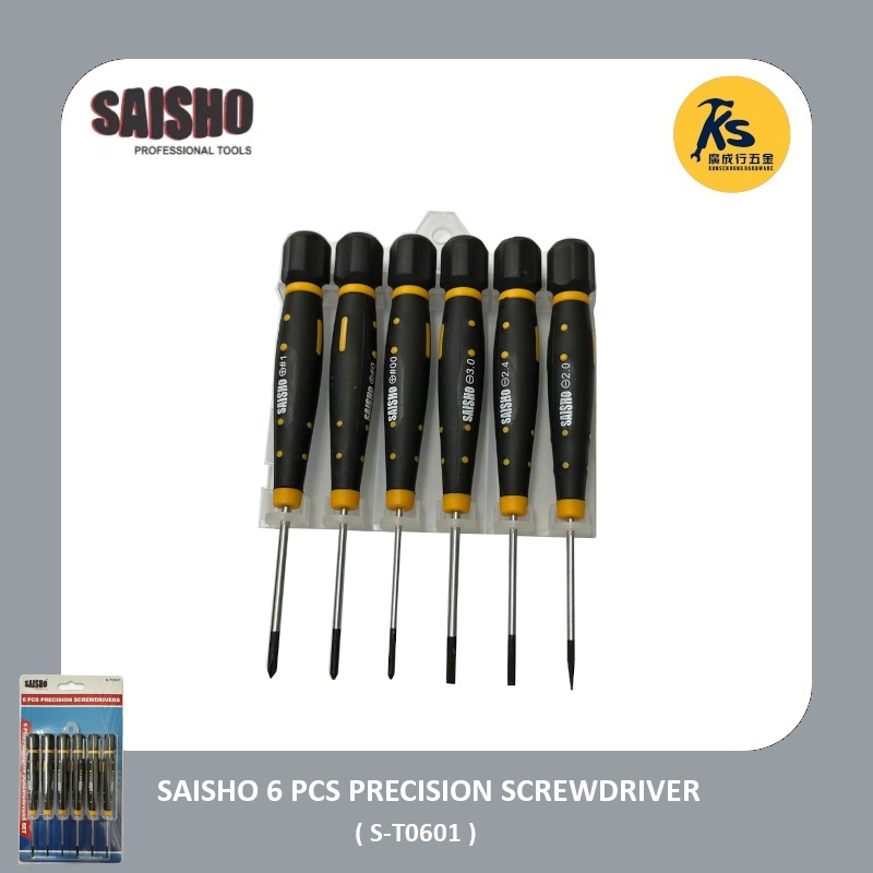 SAISHO 6 PCS Precision Screwdriver ( S-T0601 ) | Shopee Singapore