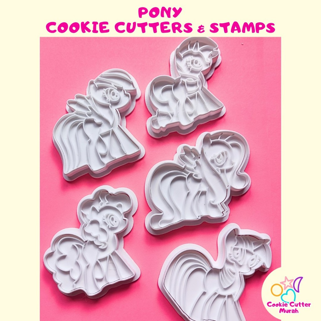My Little Pony Cookies Cutter Mould Fondant Cutter Biskut Acuan Horse ...