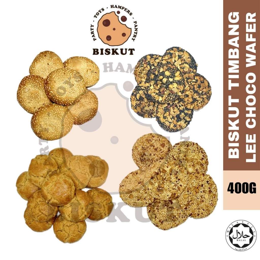 BISKUT TIMBANG 400G - Biskut Bijan Putih , Hitam/Peanut White, Black ...