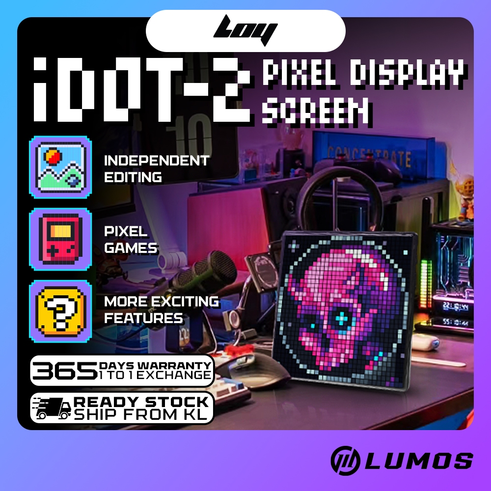LOY iDot-2 Multi-Purpose DIY Pixel Art 1024 LED DIY RGB Picture, GIF ...