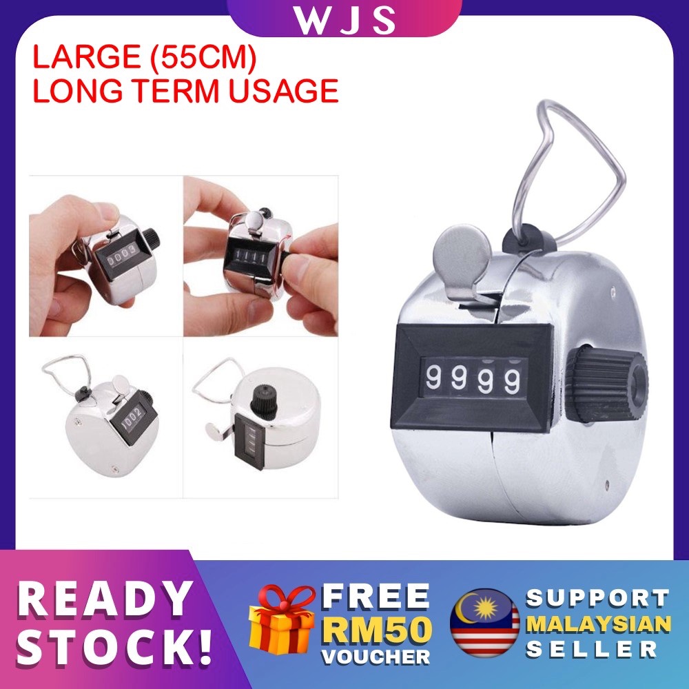 FREE RM50 VOUCHER MLQ Large 101 Analog Hand Tally Counter 4 Digit ...