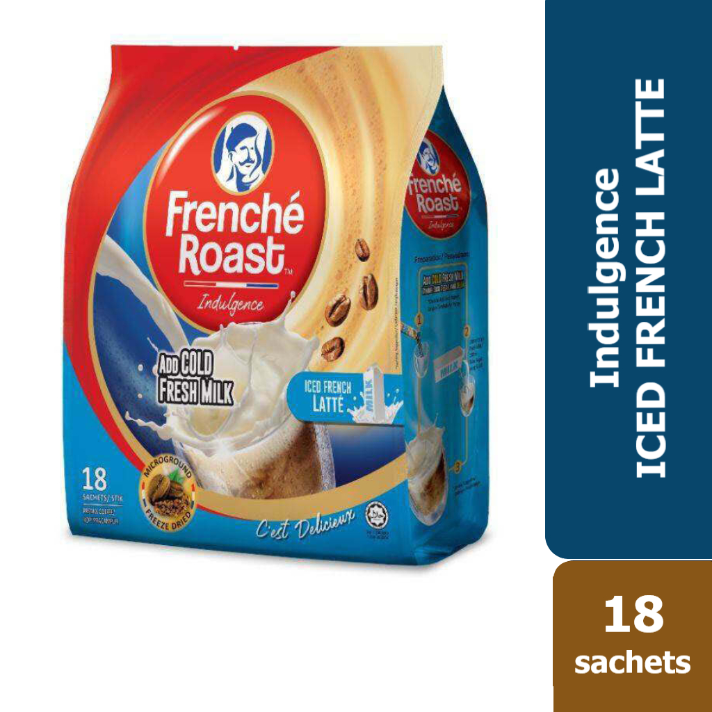 FRENCHE ROAST Indulgence Iced French Latte 13g x 18 Sachets | Shopee ...