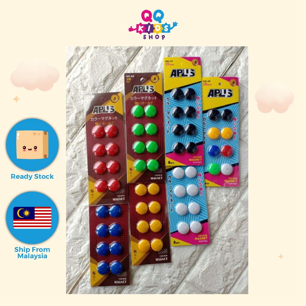 Stok Sedia Magnet Butang Solid 8’s 20mm/APLUS magnet button solid 8’s ...