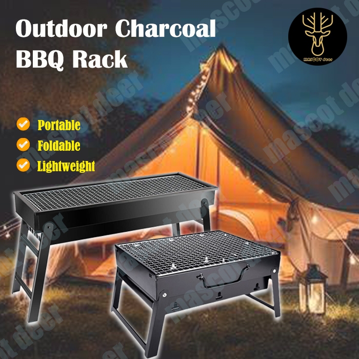 Portable BBQ Grill Outdoor Folding Barbecue Outdoor Charcoal Grill BBQ ...