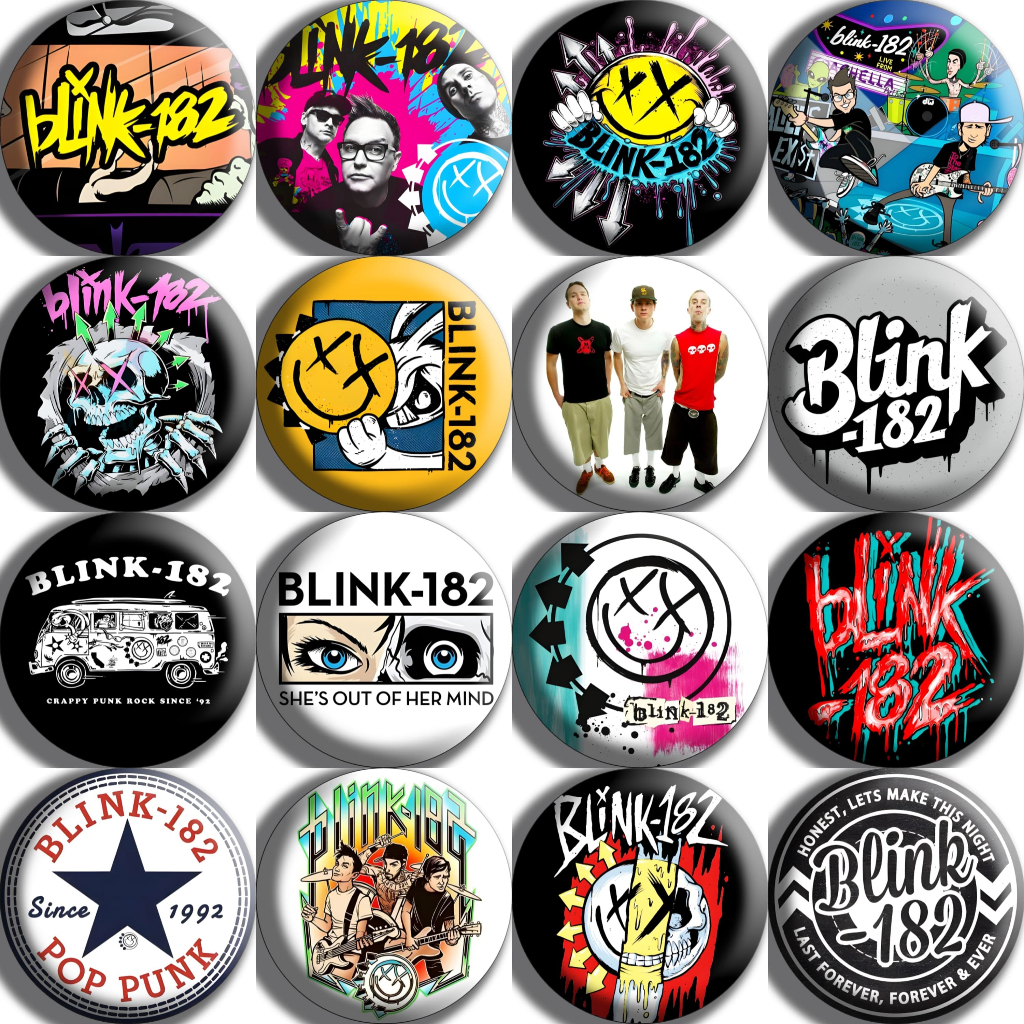 Blink 182 Badge Button Size 44 mm | Shopee Singapore