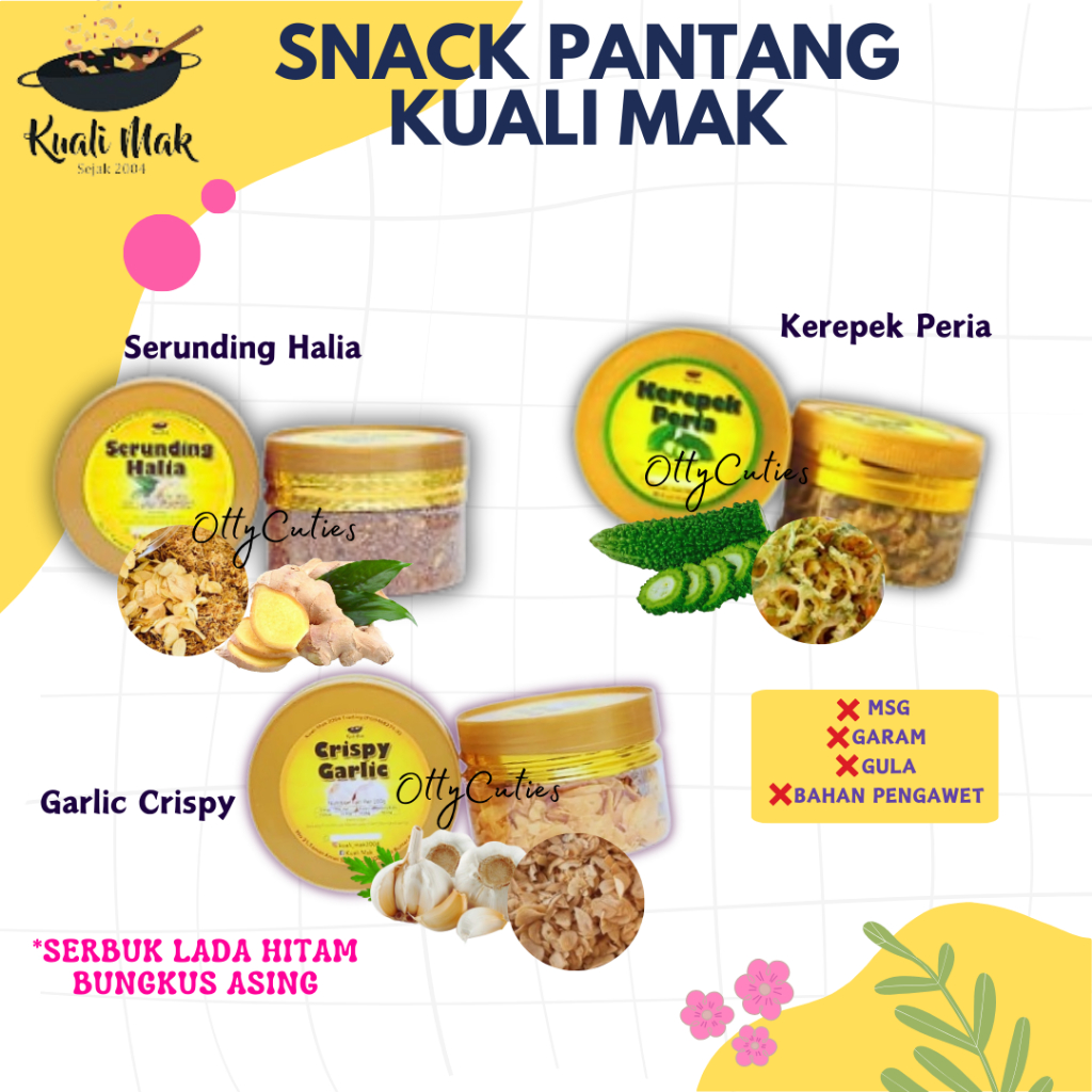 MAK'S Crock House SNACK | PANTANG FOOD | GARLIC CRISPY | SERUNDING ...