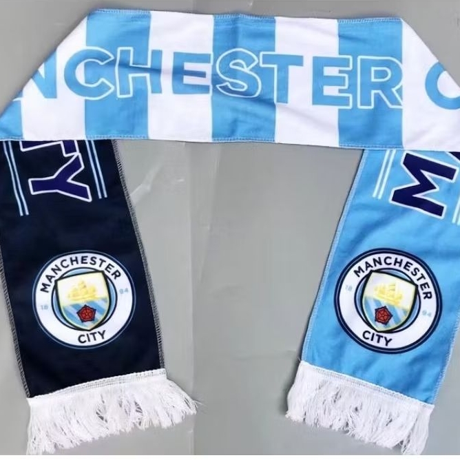 Manchester City Mafla Manchester City Maflar scarf footbal EPL Club ...
