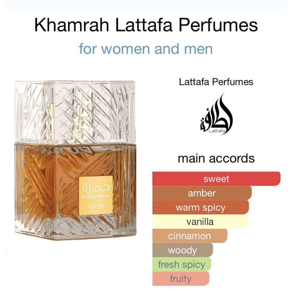Khamrah by Lattafa Eau de parfum 100ml Perfume Oil Made in UAE Perfumes ...