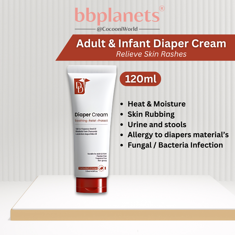 DD Infant & Adult Diaper Cream Formula, Relieve Skin Rashes (120ml ...