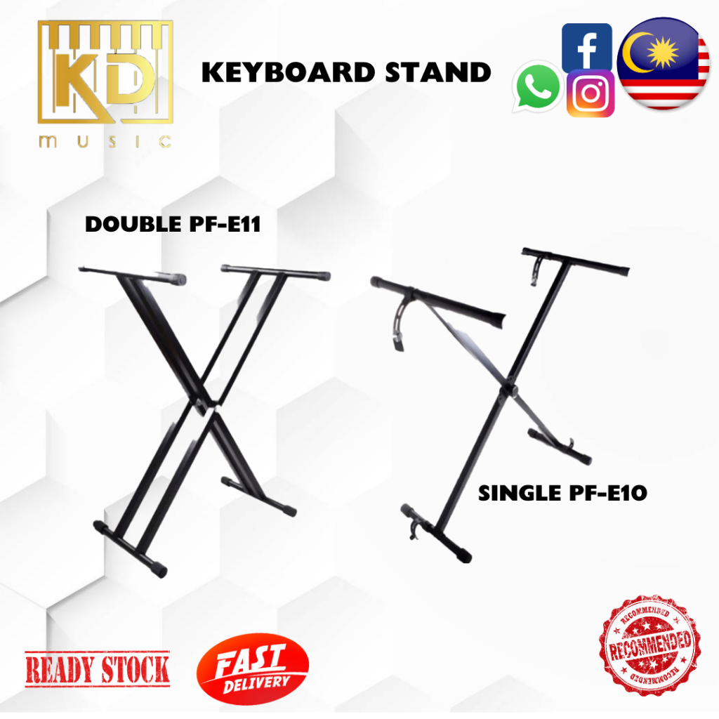 SOLID KEYBOARD STAND - SINGLE PF-E10 AND DOUBLE PF-E11 | Shopee Singapore