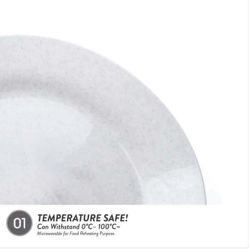 ELIANWARE (6 PCS) 10” inch Dining Plate Rice Pinggan Plate E-810 (M ...