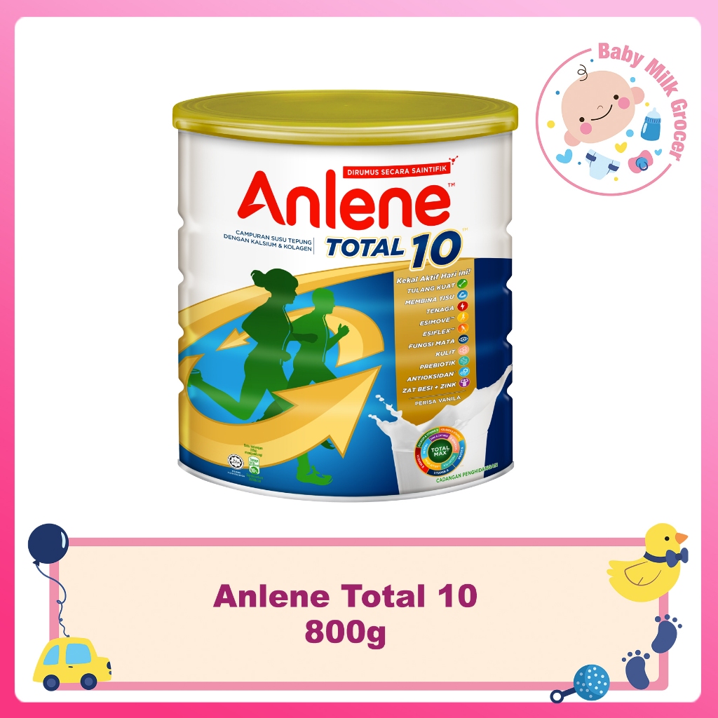 Anlene Total 10 High Calcium & Collagen Adult Milk Powder (800g ...