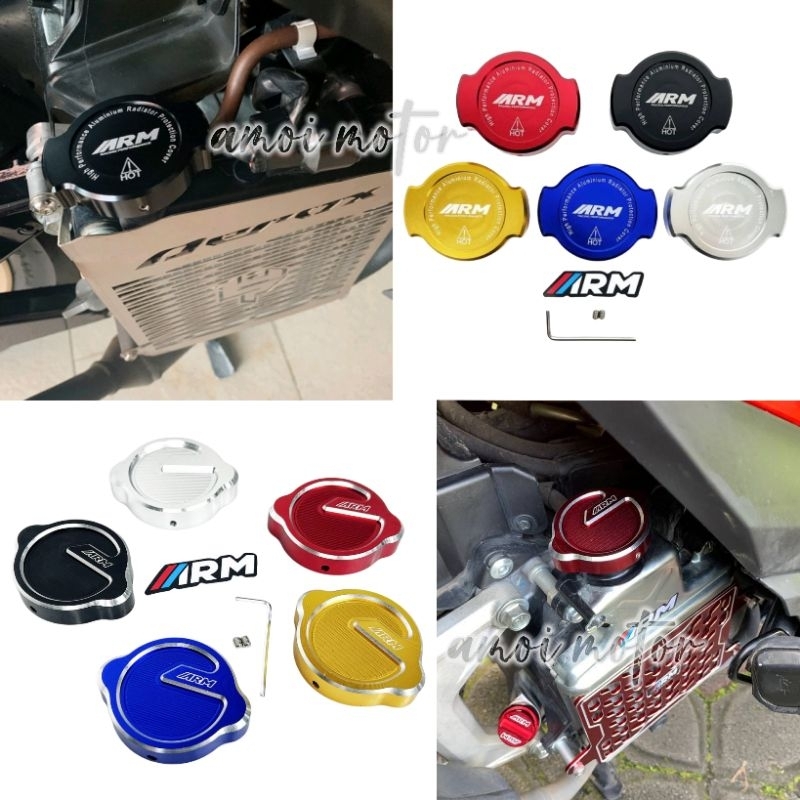 Universal Radiator Cap CNC ADV VARIO NVX NMAX LC Y15 Y16 RS RSX R15 ...