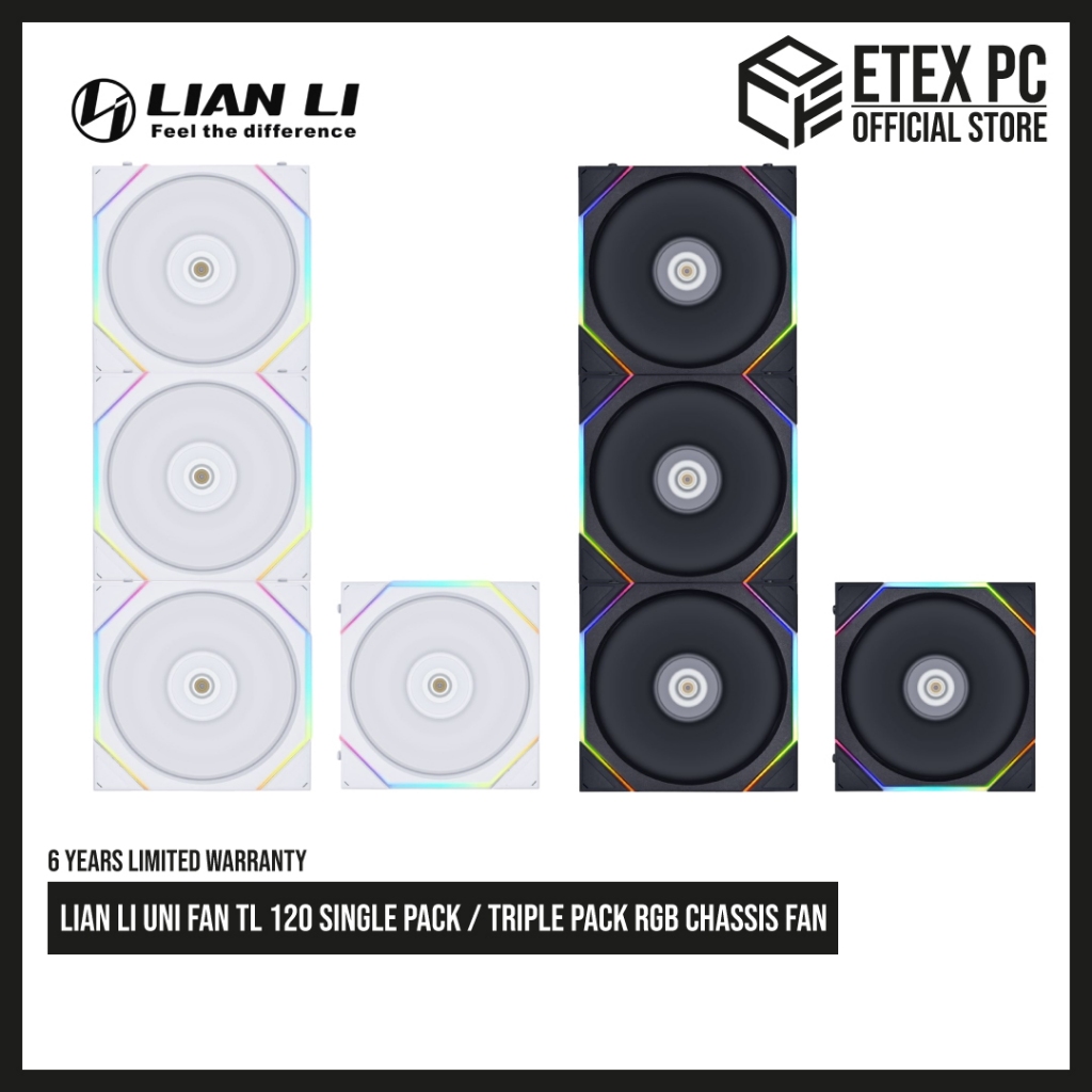 LIAN LI UNI FAN TL 120 / TL 120 Reverse / TL 140 ARGB Chassis Fan ...