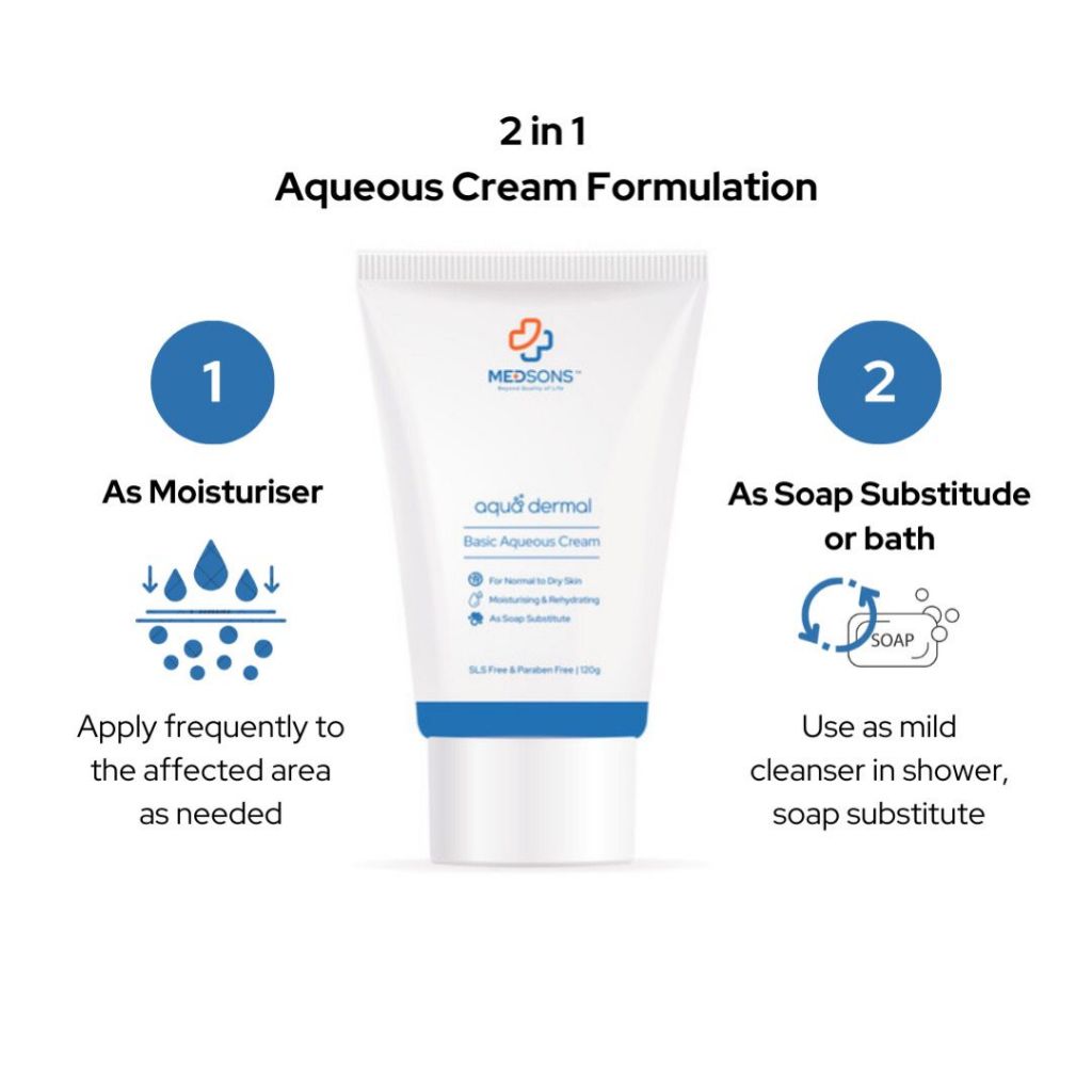 MEDSONS BASIC AQUEOUS CREAM (120G) | Shopee Singapore