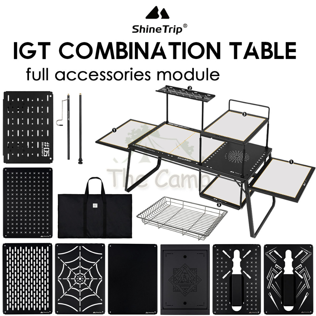 Shinetrip IGT Combination Table Module Accessories Plate Dish Rack Soto ...
