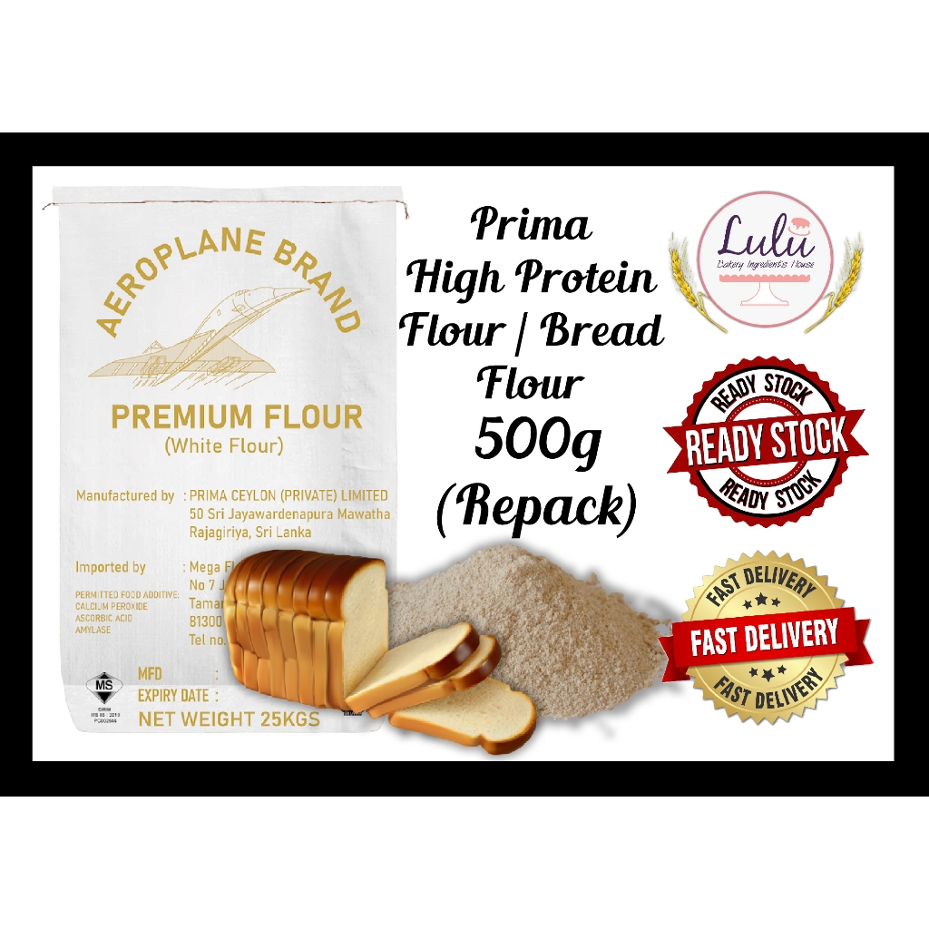 500G Prima High Protein Flour / Bread Flour / Tepung Roti /Prima Gold ...