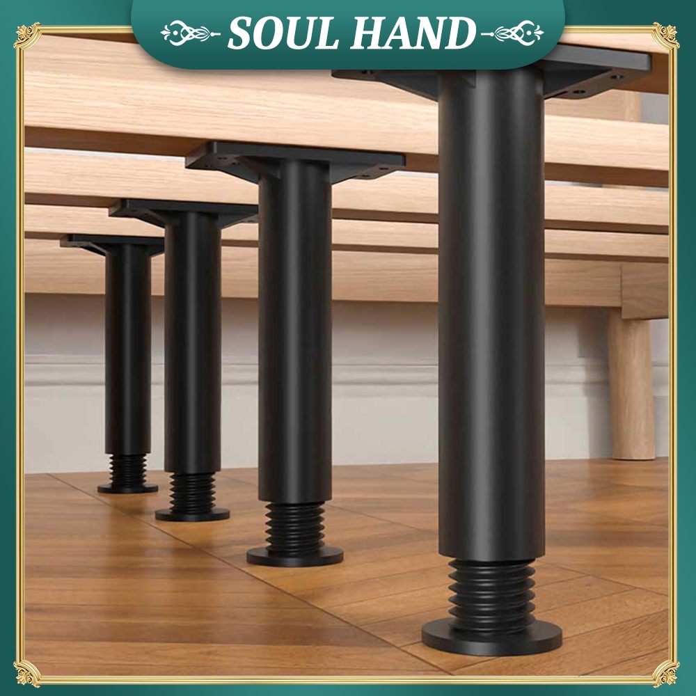 SOUL HAND 2PCS 15-35cm Adjustable Bed Leg Beam Support Foot Bed Bottom ...