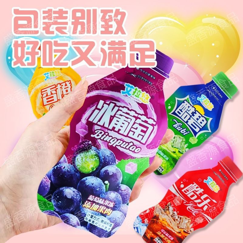 Ella You Shuangkou Steam Fruit Jelly Individually Packaged Modeling ...