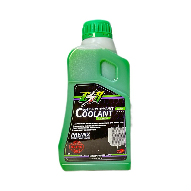 ESR COOLANT HIGH PERFORMANCE COOLANT PREMIX 1 LITRE GREEN & ESR FULLY ...