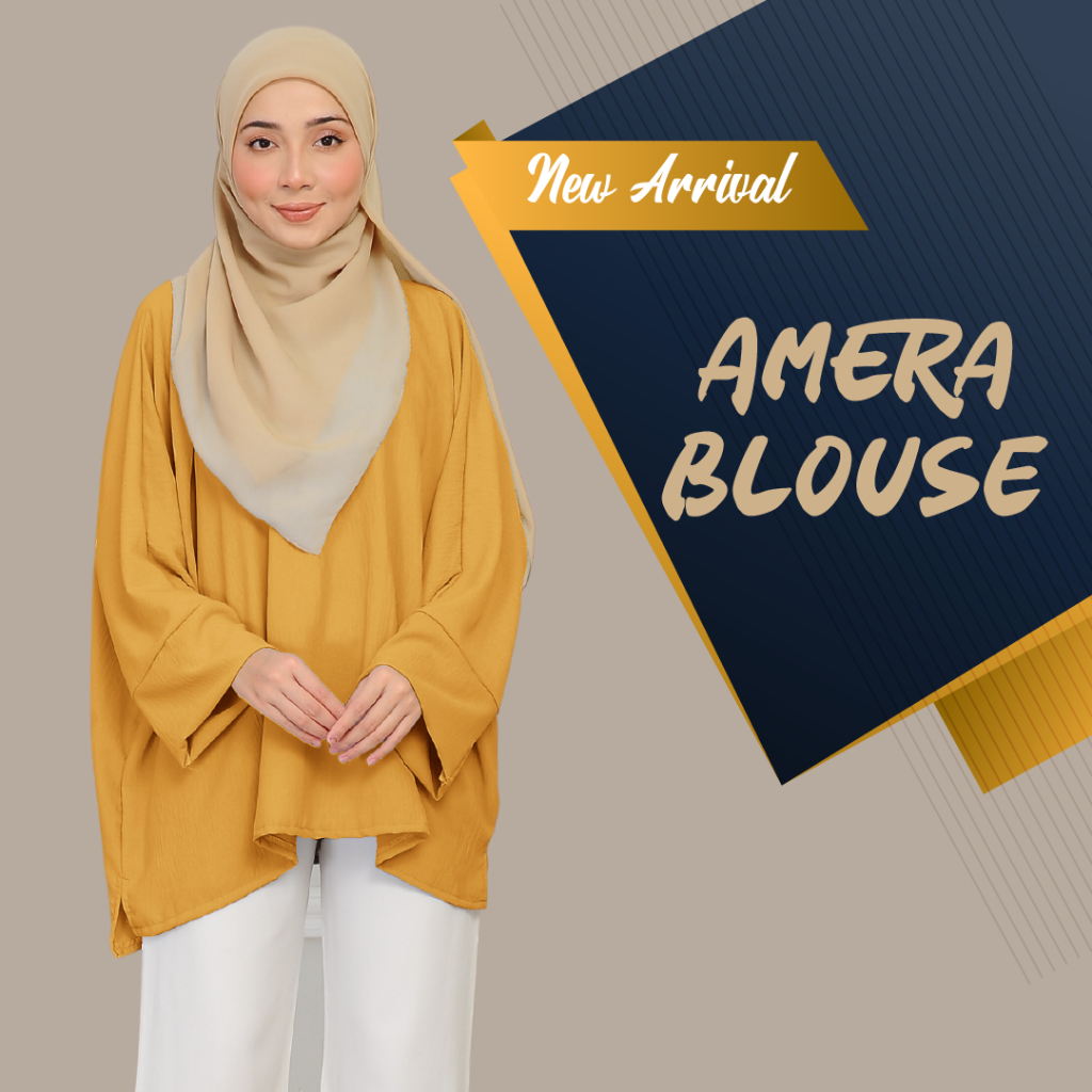 Korean Women's Baggy Style Blouse CEY CREPE Full Sleeve Solid Color ...