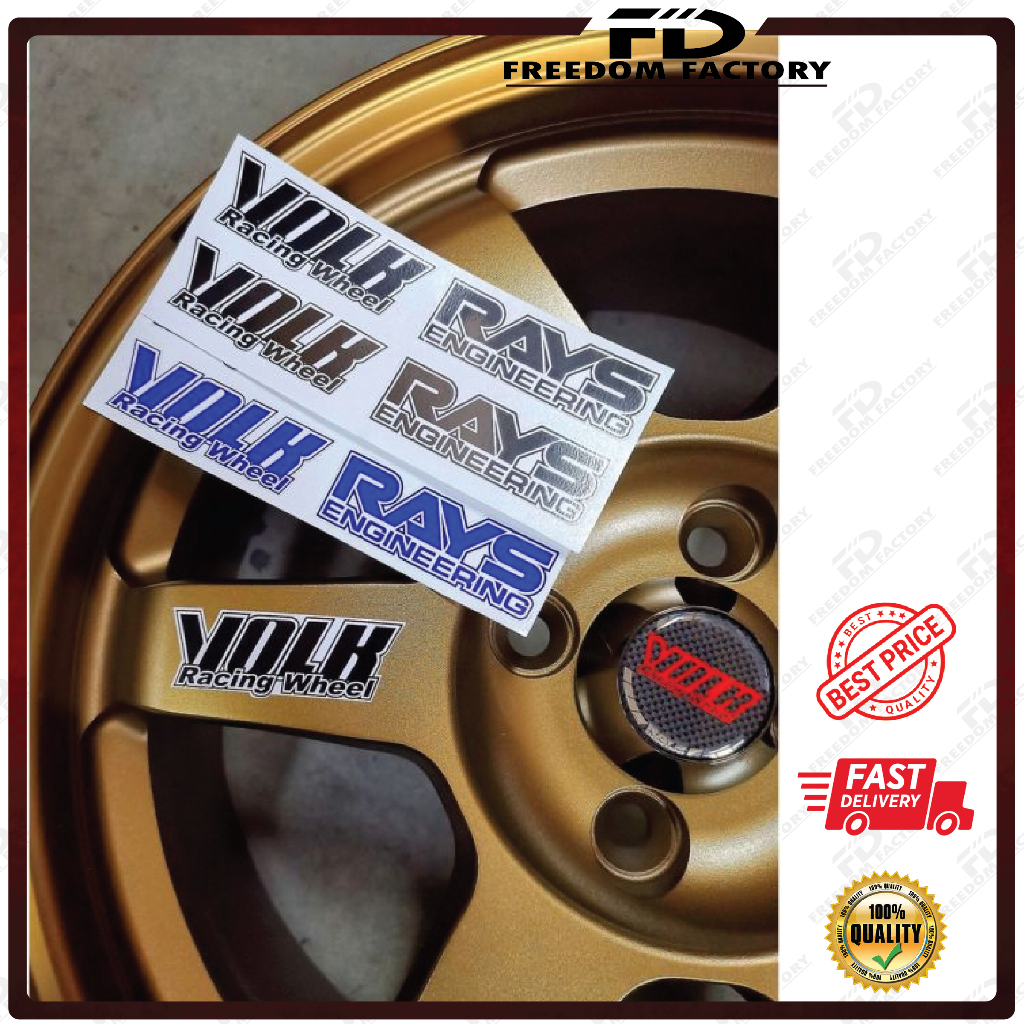 RIM STICKER RAYS VOLK RACING TE37 | Shopee Singapore