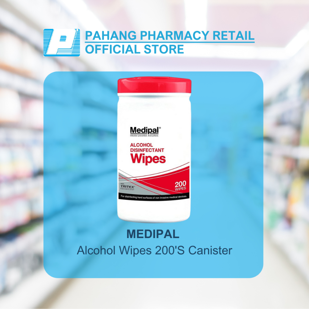 MEDIPAL Alcohol Wipes 200 Canister | Shopee Singapore