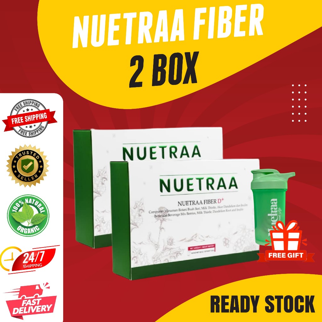2 Boxes Of Nuetraa Fiber D+ Great (Best Fiber Drink For Intestinal And ...