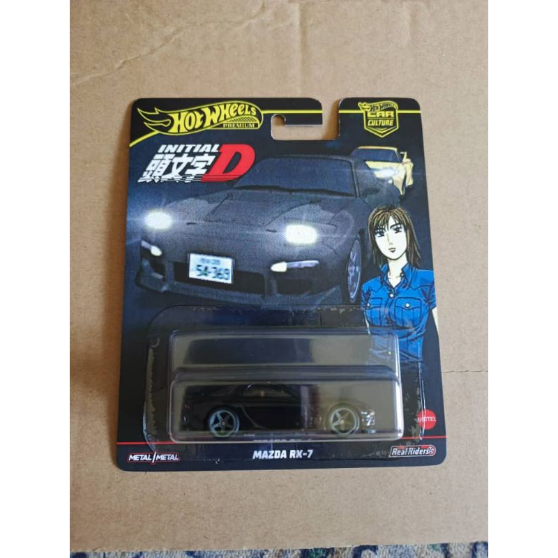 HOTWHEELS CUSTOM INITIAL D MAZDA RX7 (BLACK) | Shopee Singapore