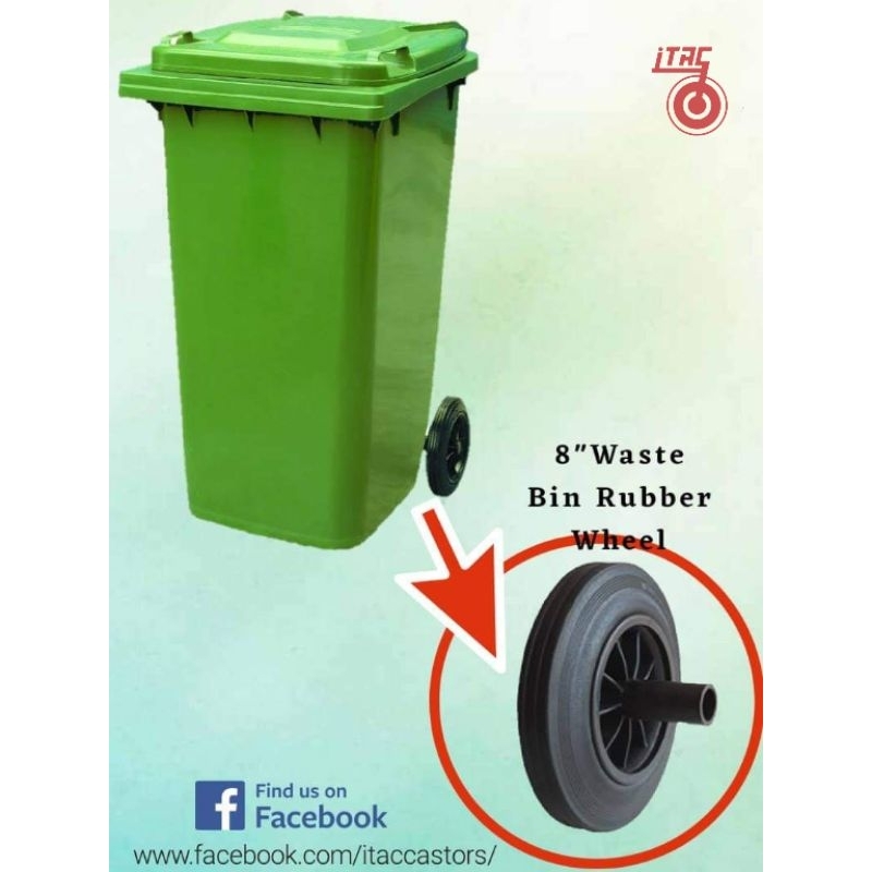 8" Wastin Bin Wheel (Tong Sampah Roda) | Shopee Singapore