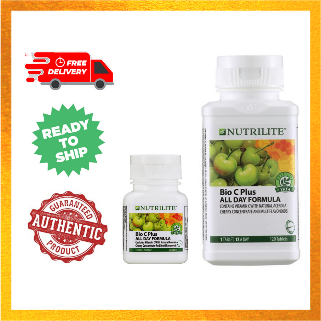 Amway NUTRILITE Bio C Vitamin C Plus All Day Formula (60/120 tab) 100% ...