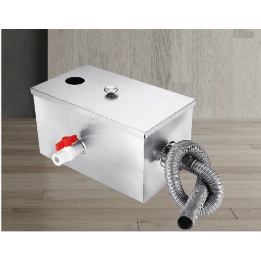 Stainless Steel Grease Interceptor Grease Trap Water Oil Trap Perangkap ...