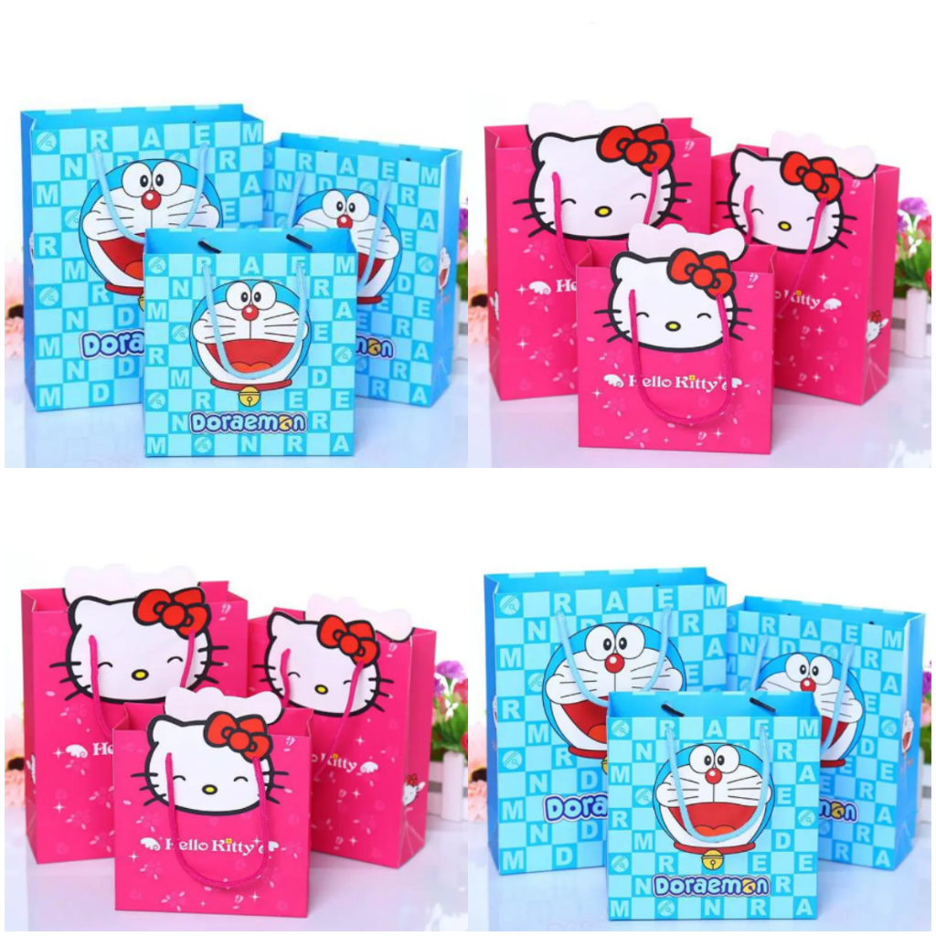 Hello Kitty Doraemon Goodies Door Handle Paper Bag Cookie Children ...