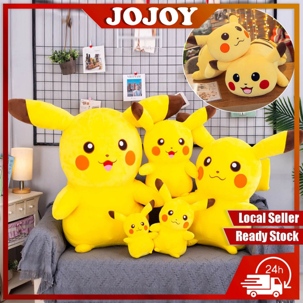JOJOY Sleeping Pikachu Doll Pillow Hug Bolster Pokemon Toys Stuffed ...