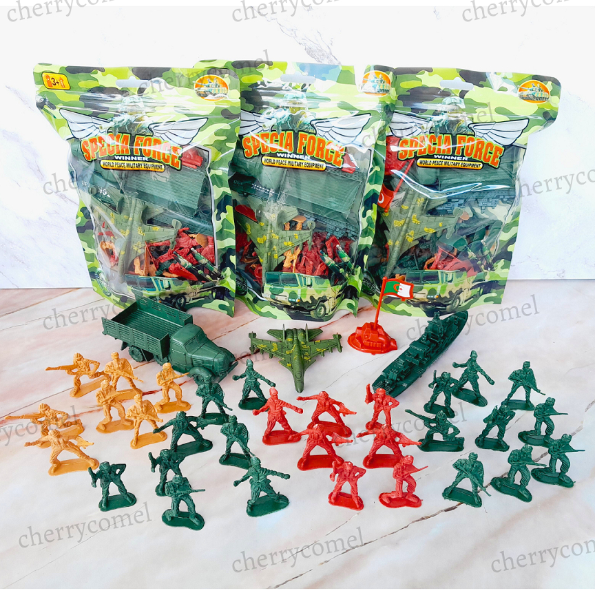 35 Pcs Set Military Army Toys Mainan Askar Soldier Combat War Toy ...