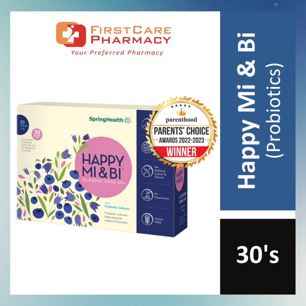 SPRING HEALTH HAPPY MI & BI BLUEBERRY DRINK MIX (30 STICKS) | Shopee ...