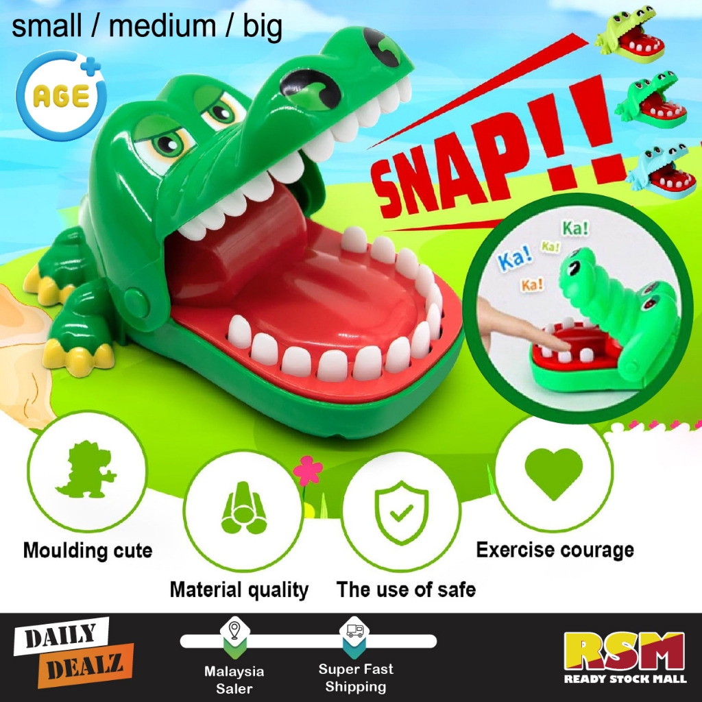 Crocodile Bite Fingers Prank Toys Crocs Snapping Finger Games ...