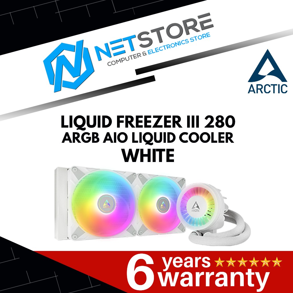 ARCTIC LIQUID FREEZER III 280 ARGB AIO LIQUID COOLER WHITE ...