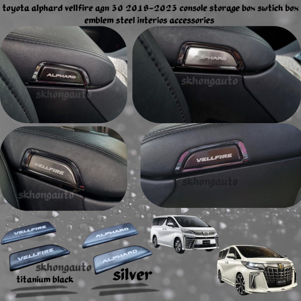 toyota alphard vellfire agn 30 2018-2023 console storage box swtich box ...