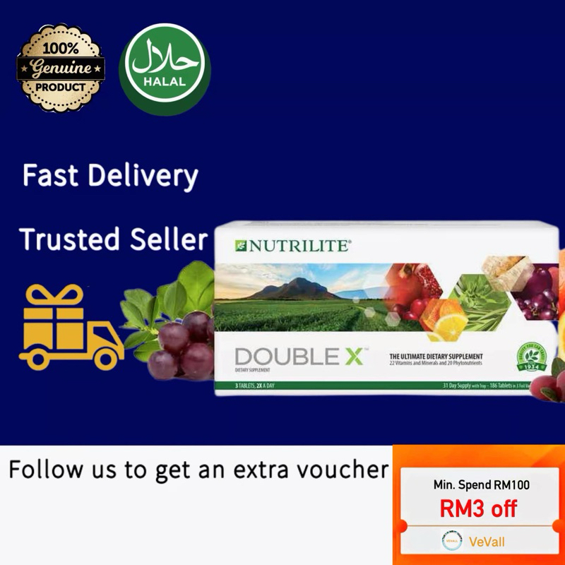Nutrilite NEW DOUBLE X Multivitamin/ Multimineral/Concentrate 31days ...