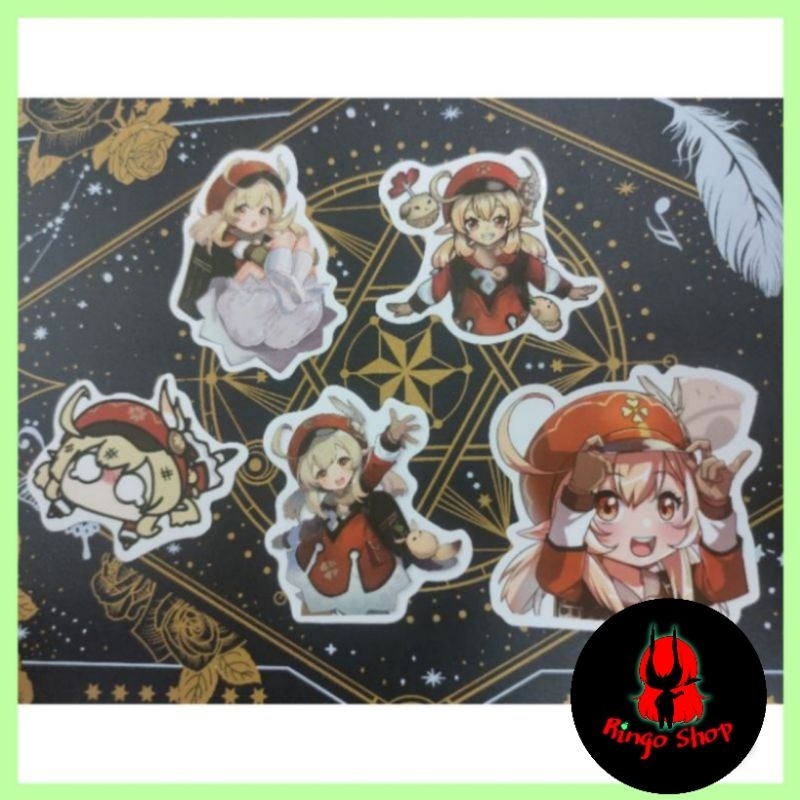 Genshin Impact Stickers Klee + Amber + Yoimiya + Xinyan + Xiangling ...