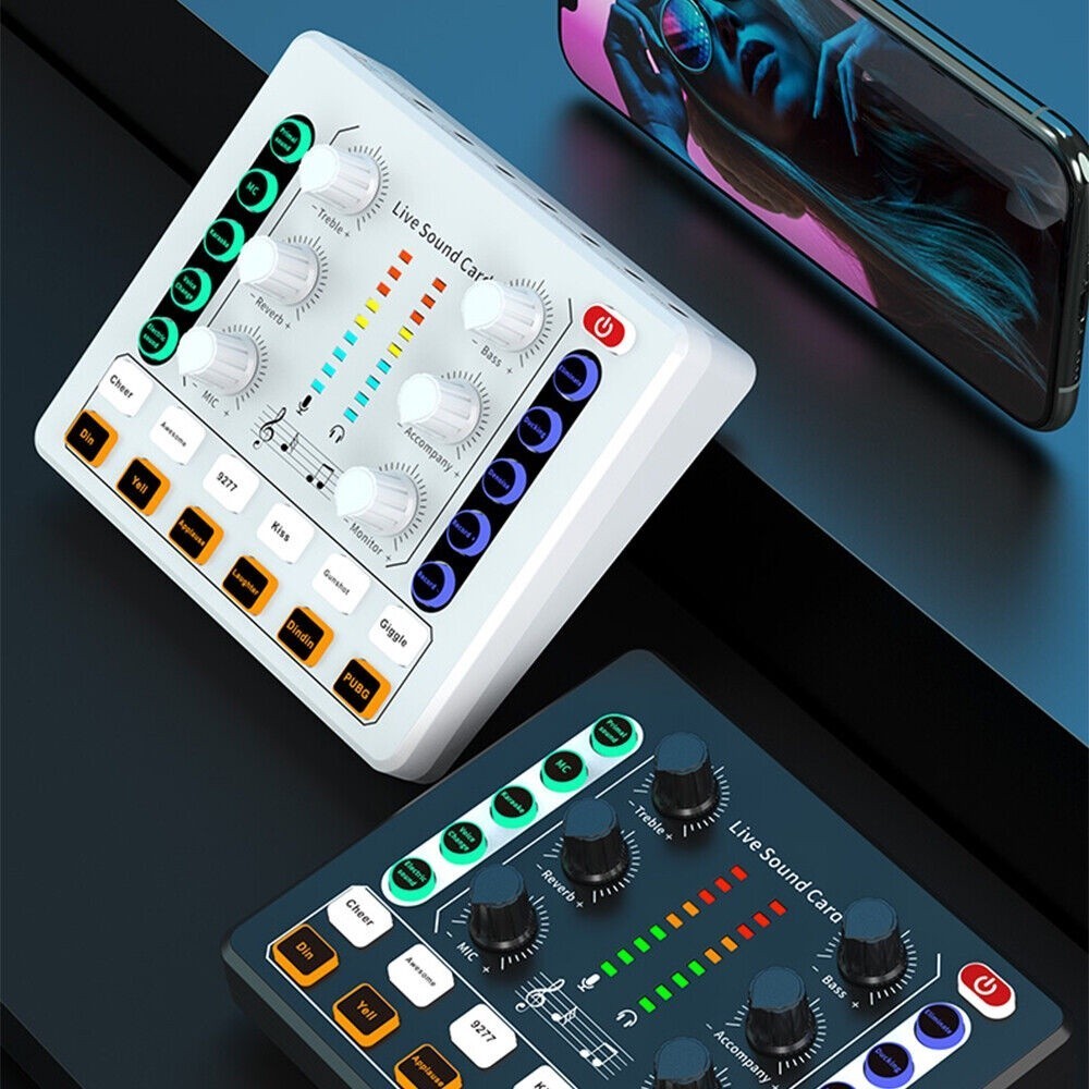 [Shopee Choice] M8 Sound Card 12 Sound Effects Noise Reduction Mixers ...
