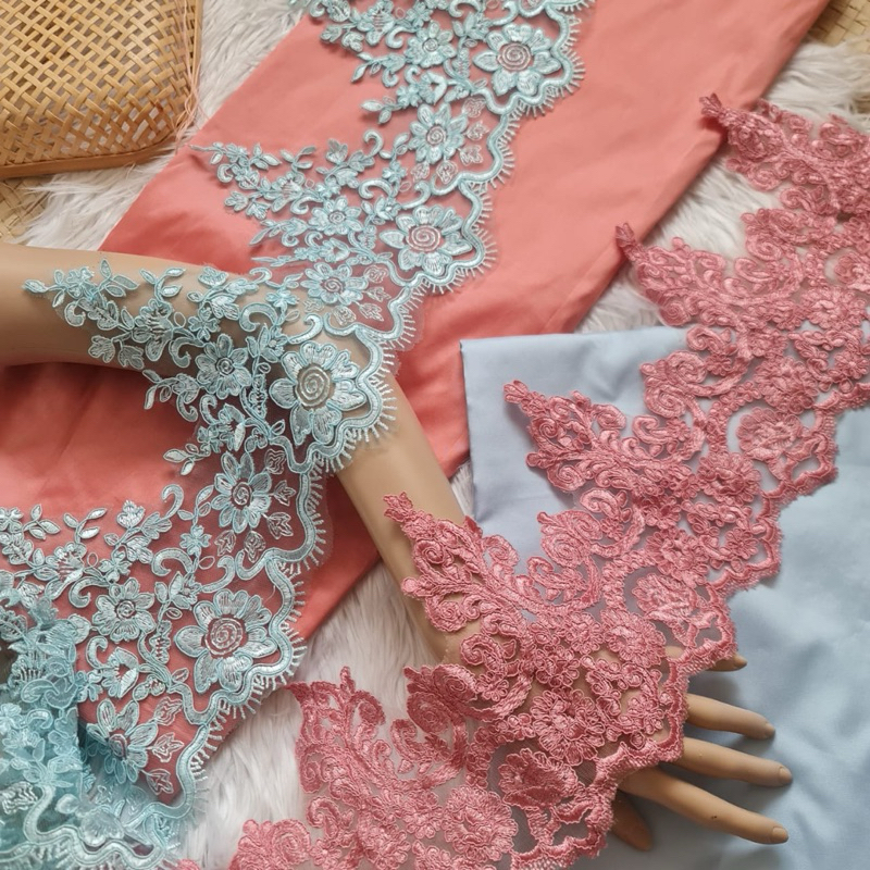 Border Lace mewah siap potong ( BACA PRODUCT INFO) | Shopee Singapore