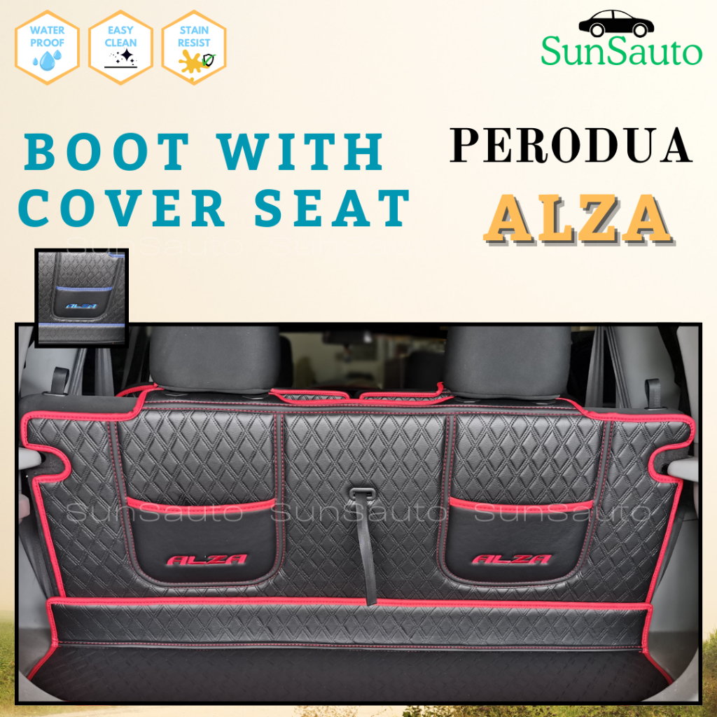 Perodua ALZA 2022 Alza Old Premium Carpet Boot Mat with Seat Cover ...