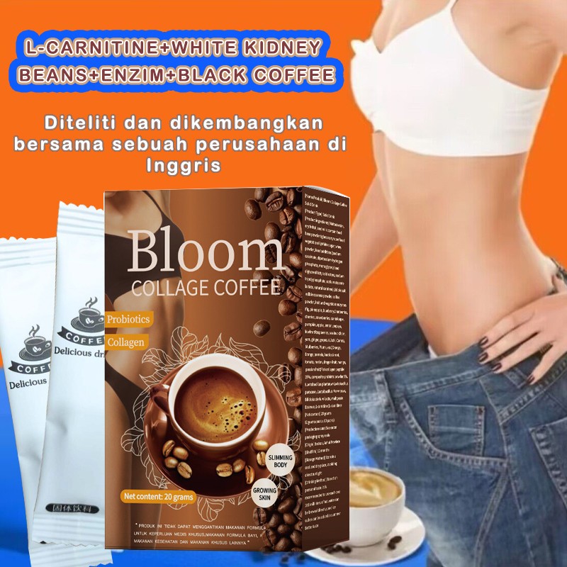 10 Packs /Box Instant Coffee Powder, Collagen Peptide, Black Coffee ...