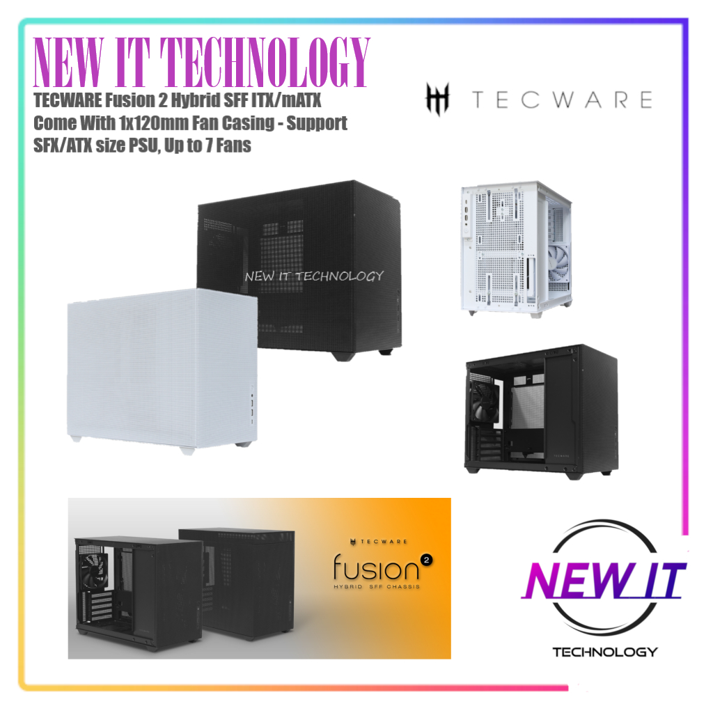 TECWARE Fusion 2 & Fusion 2 Air Hybrid SFF ITX/mATX Come With 1x120mm ...