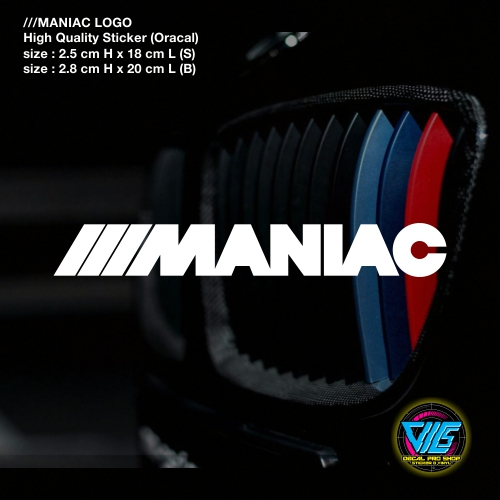 ///MANIAC BMW Sticker / Decal (High Quality Sticker) | Shopee Singapore