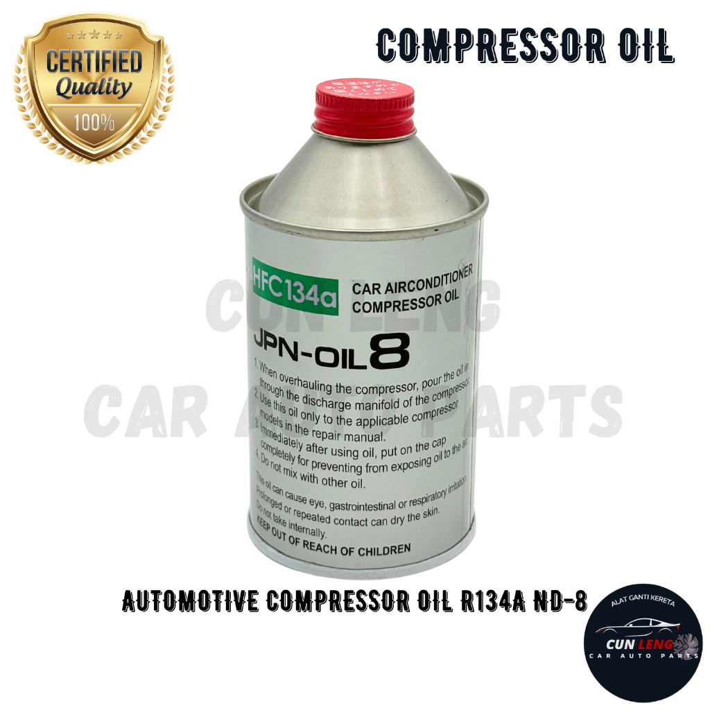 Compressor Oil R134a For Car Aircond ND-8 Oil R134 250ML ️Sabah ...